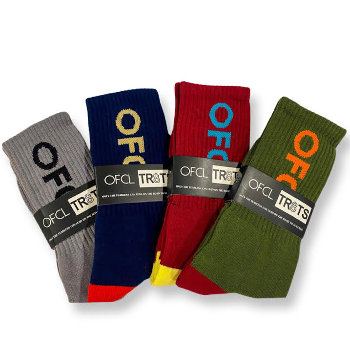 Ofcl Tr8ts Colored Logo Socks – OFCL TR8TS